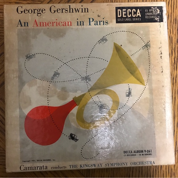 Decca | Other | Vintage George Gershwin An American In Paris Decca 45 ...